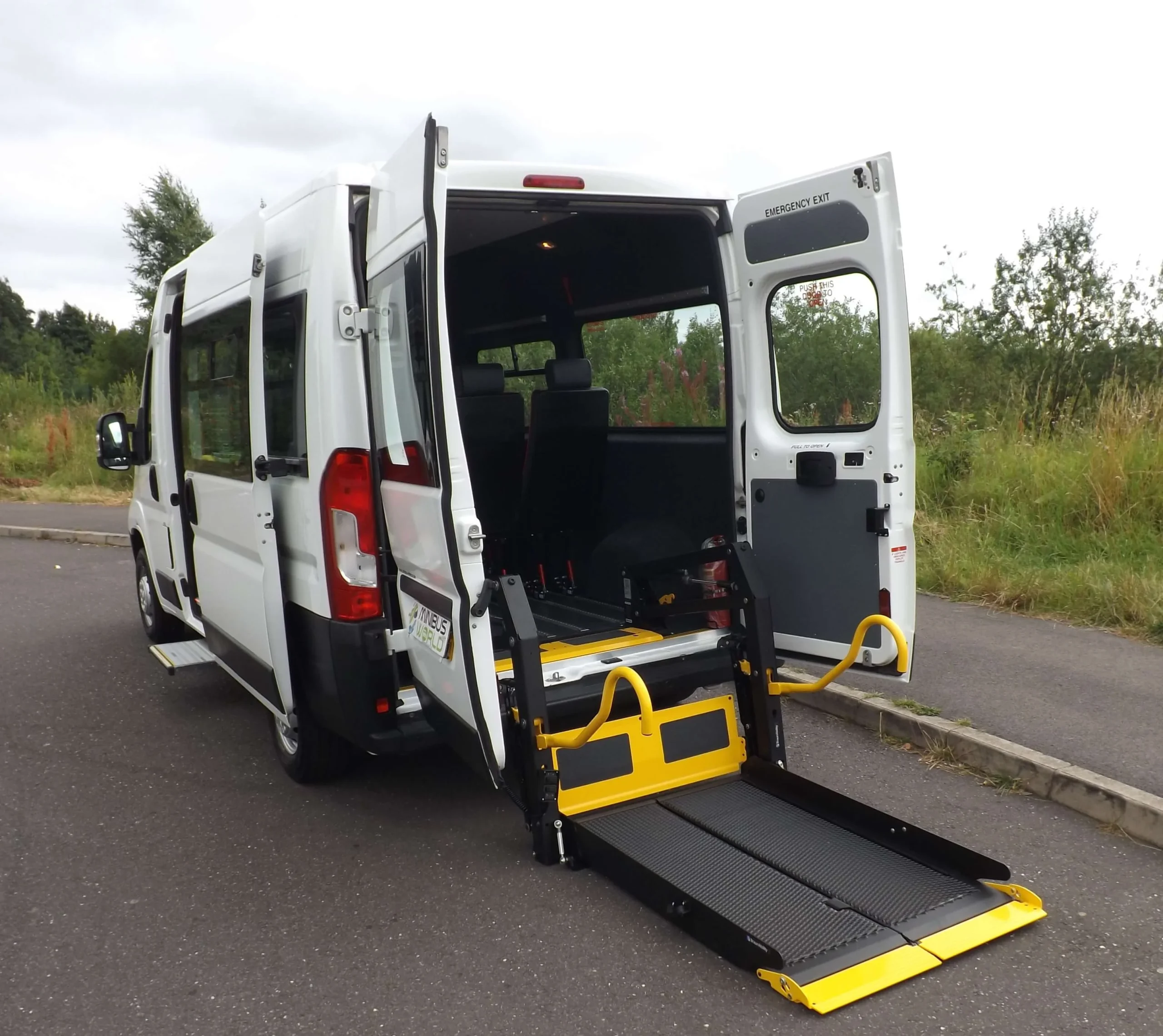 9 Seater Wheelchair Accessible Minibus Hire - CVMWorld Rentals